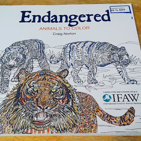 Art | Endangered Animals Coloring Book | Poshmark